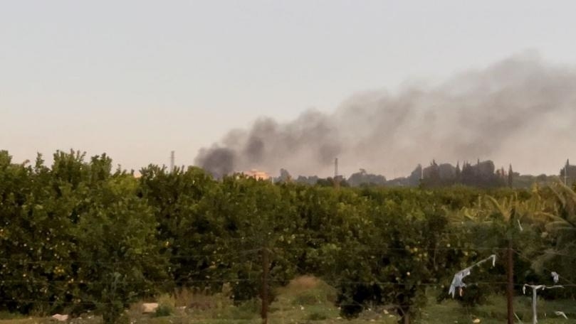 NNA: “Islamic Message” ambulances transported two martyrs after the enemy bombed their car in ...