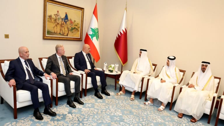 Aoun meets Emir of Qatar ahead of emergency Arab-Islamic summit in Doha ...