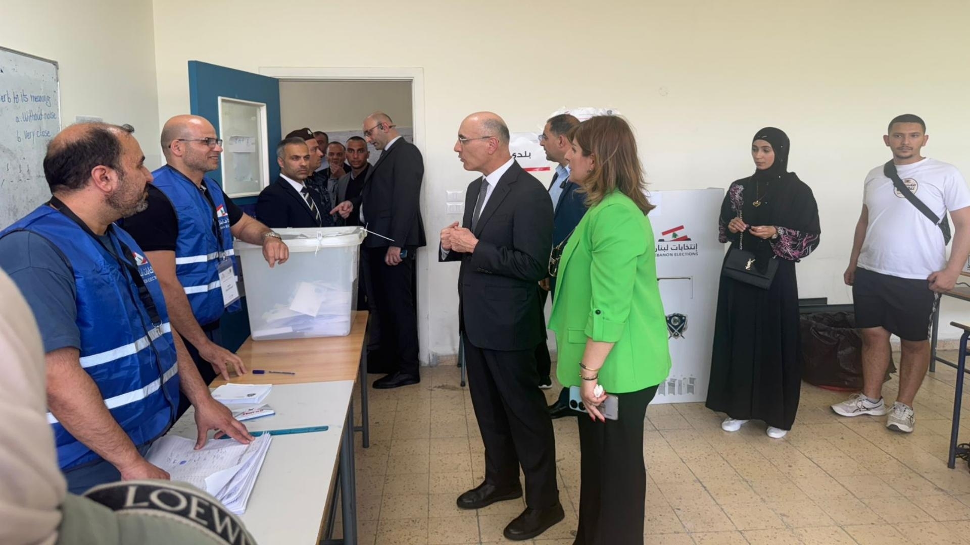 Minister of Interior and Municipalities Ahmad Hajjar has arrived at Al ...