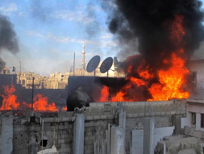 A car bomb exploded near a gas plant in Syria's Homs province killing eight people, including ...