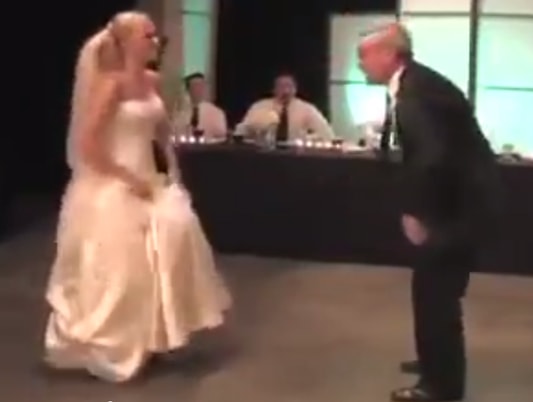 Footage: Father-Daughter Weird Wedding Dance - MTV Lebanon