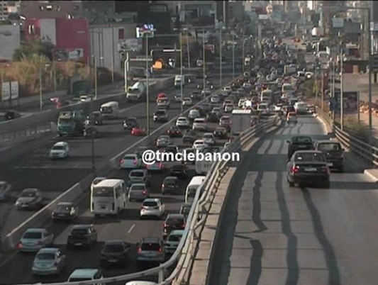 MTV correspondent: The shipping container which fell on Nahr al-Mout ...