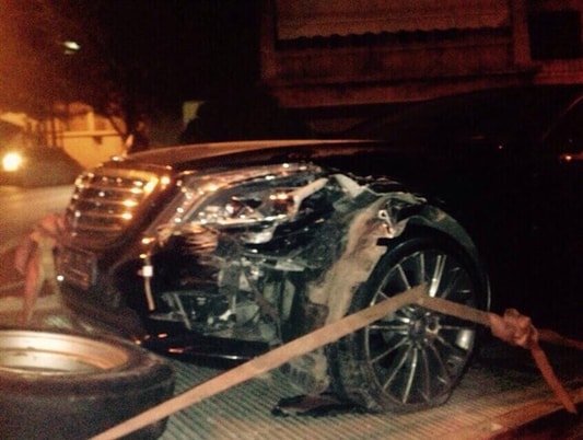 Footage: Farid Haykal Khazen Survives Terrifying Crash - MTV Lebanon