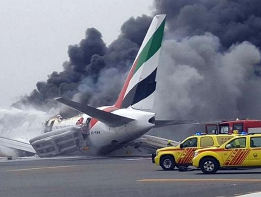 Watch: Footage From Inside Crashed Emirates Plane - MTV Lebanon