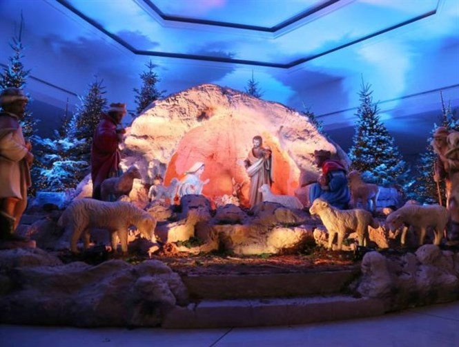 The Nativity Scene at Baabda Palace caught fire earlier today due to ...