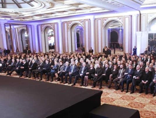 Geagea during Chatah's assassination commemoration: Cedar Revolution ...