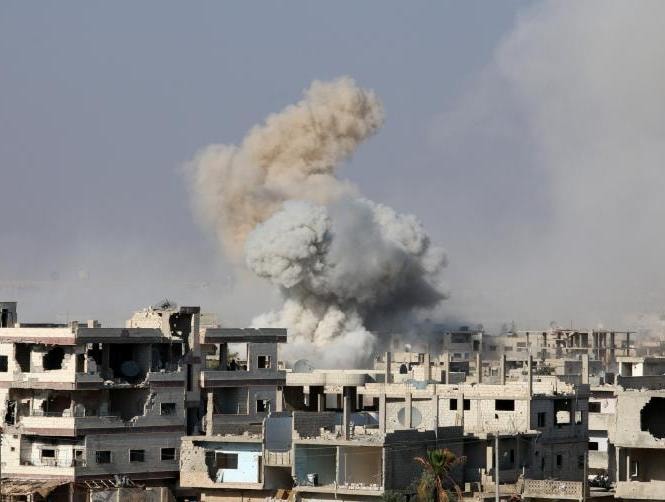 Syrian army and allies step up bombing of rebels in Deraa city - MTV ...