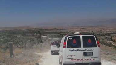 Nusra militants bodies arrive at Army Brigade headquarters in Labwa ...