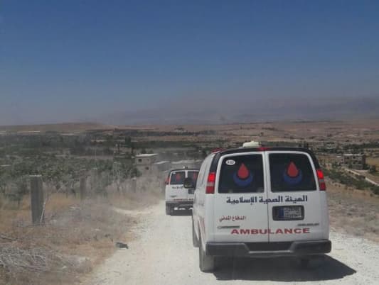 Nusra militants bodies arrive at Army Brigade headquarters in Labwa ...