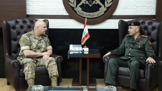 Army chief meets outgoing Kuwaiti Military Attaché - MTV Lebanon