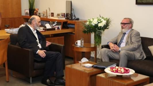 Geagea meets Belgian Ambassador - MTV Lebanon