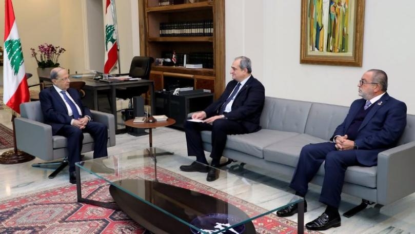 Kataeb delegation hands Aoun obituary of Joseph Khalil Abou Khalil ...