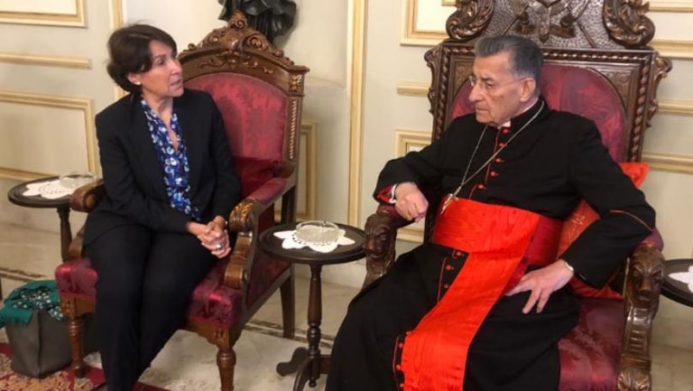 Maronite Patriarch Beshara Rahi is currently meeting with French ...