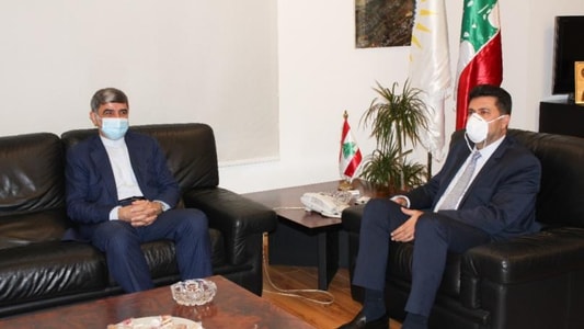 Ghajar meets Iranian ambassador - MTV Lebanon