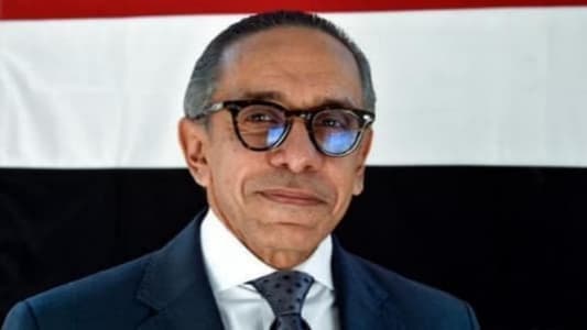 Egyptian Ambassador Alaa Moussa just arrived at Bnachii - MTV Lebanon