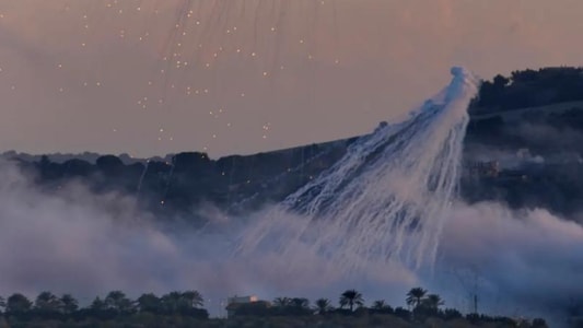 An Israeli flare bomb fell in the town of Ramyeh, next to the Ahl Al ...