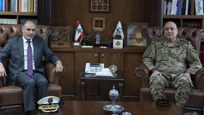 Acting army chief broaches general situation with Tunisian ambassador - MTV Lebanon