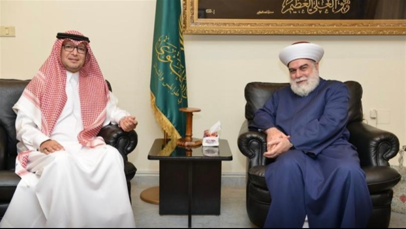 Photo: Mufti of Tripoli and the North meets with Saudi Ambassador ...