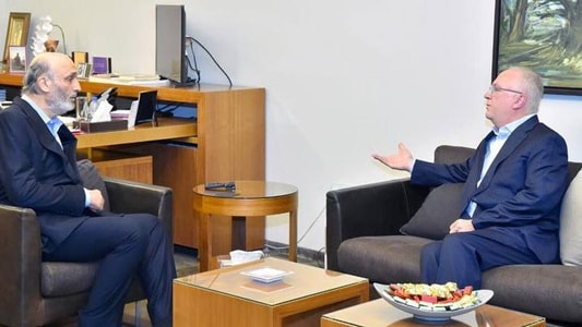 Geagea meets MP Daher - MTV Lebanon