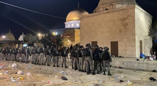 Israeli forces attack worshippers in Al-Aqsa Mosque raid - MTV Lebanon