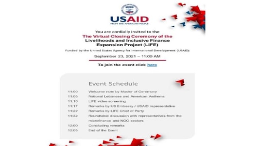 USAID celebrates the closing of its microfinance assistance - MTV Lebanon