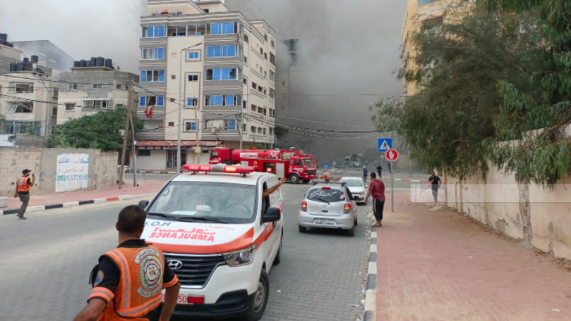 Israeli warplanes bomb four ambulances, one woman killed in Gaza's Deir ...
