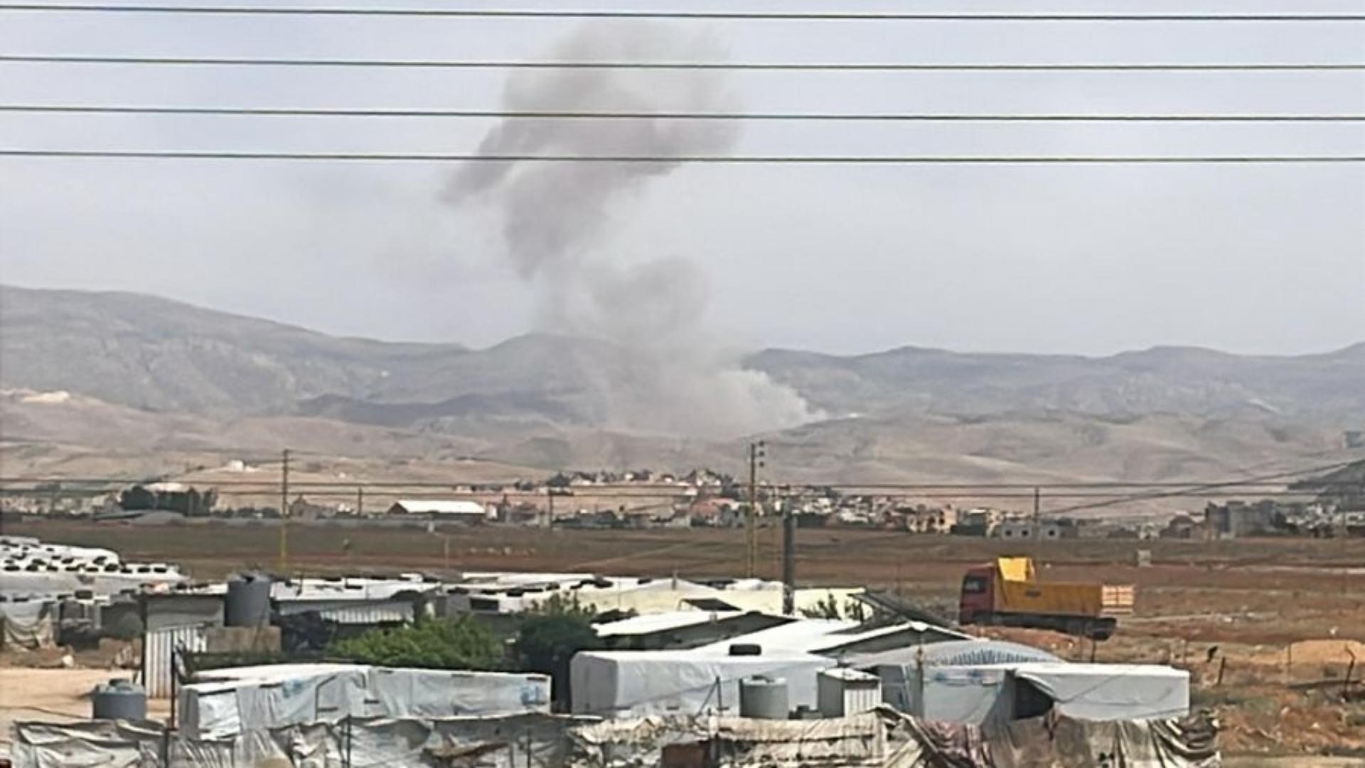 Photo: Israeli warplanes carried out an airstrike on the eastern ...