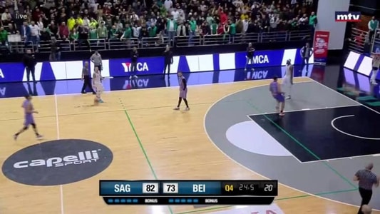 Sagesse defeated Beirut with a score of 82-73 within the 20th round of ...