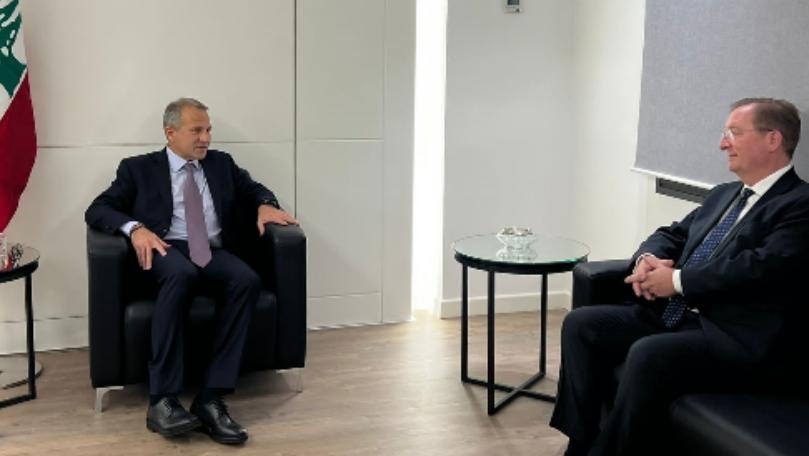 Bassil meets British Ambassador on acquaintance visit - MTV Lebanon