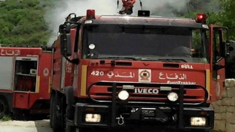 The Civil Defense: Our personnel are working to extinguish the fire in ...