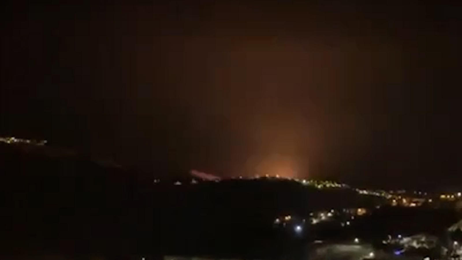 Watch: Rocket Launched from Lebanon toward Jerusalem - MTV Lebanon