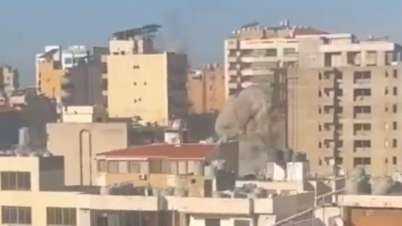 Watch: Airstrike Destroys 12-Story Building - MTV Lebanon