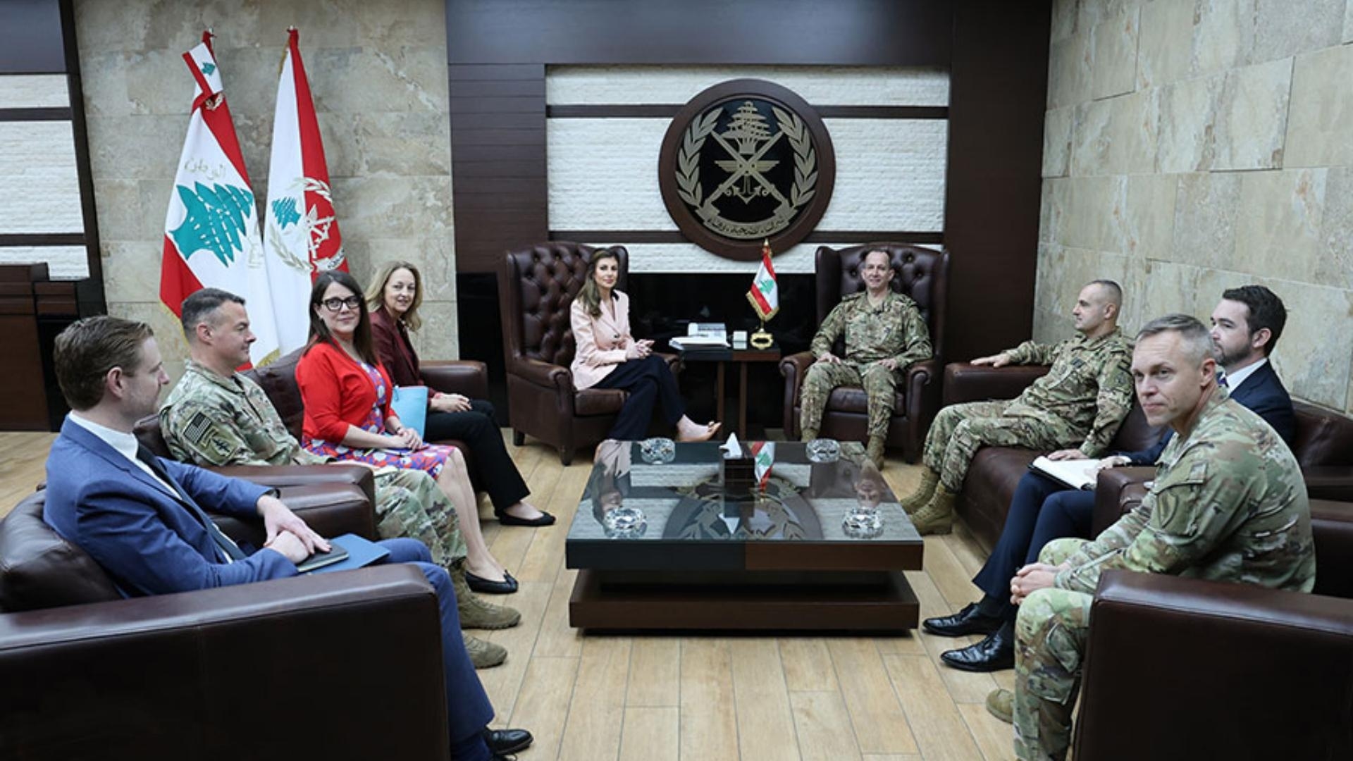 Army Commander receives Ortagus in Yarzeh - MTV Lebanon