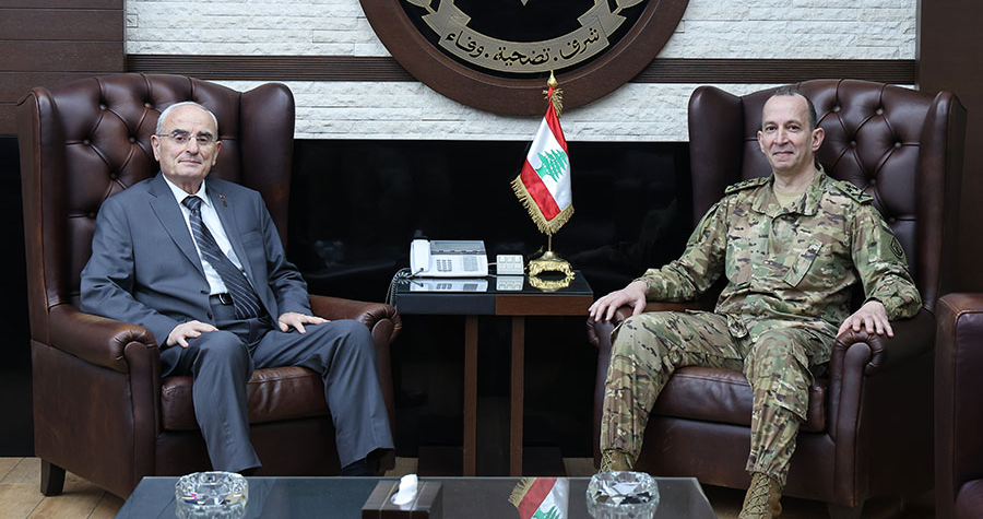 Defense Minister congratulates Army Chief on new role - MTV Lebanon