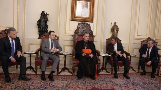 Photo: Rahi meets a delegation from the Strong Republic - MTV Lebanon