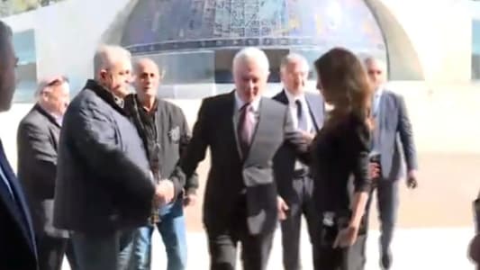 Head of the Marada Movement, Sleiman Frangieh, arrived to Bkerke to ...