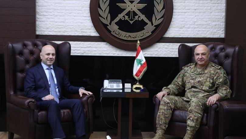 Army Commander meets Omani Ambassador, MP Hasbani - MTV Lebanon