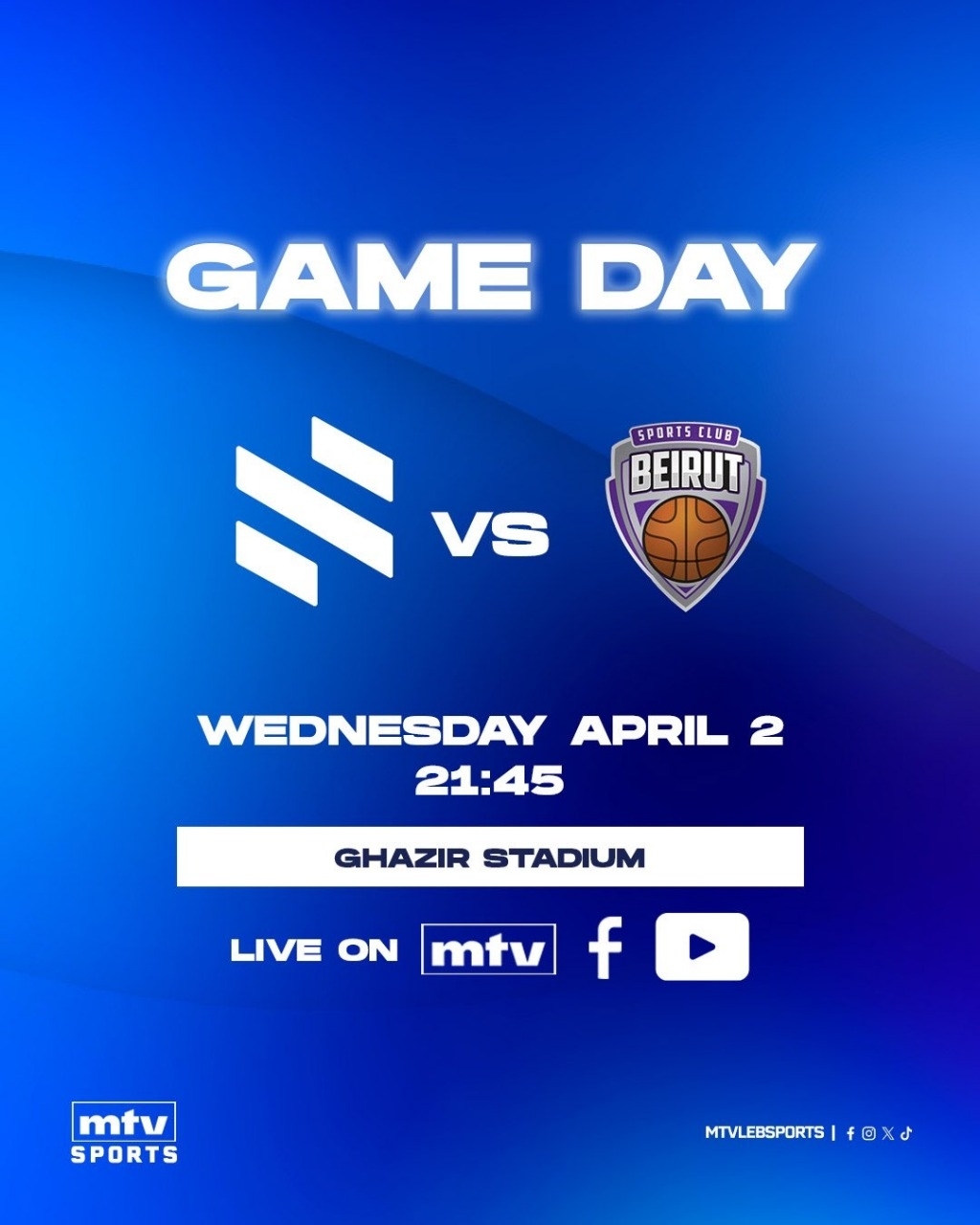 Stay tuned for the match between Sagesse and Beirut within the 10th ...