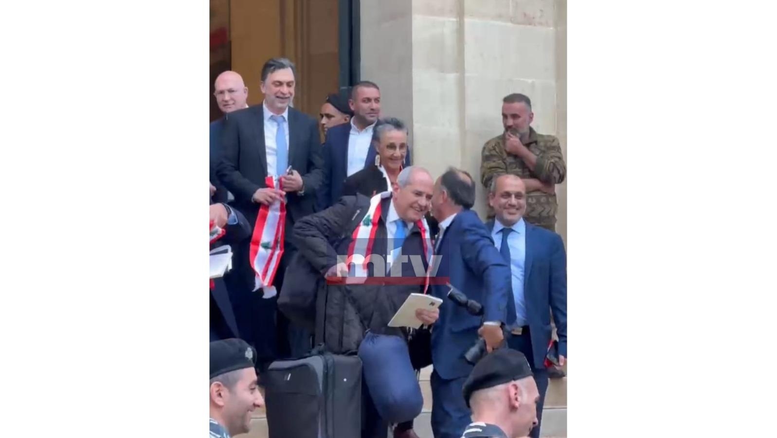 Photo: The President Arrived, Khalaf Left - MTV Lebanon