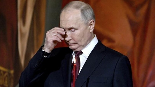 Putin joins Orthodox Easter service - MTV Lebanon