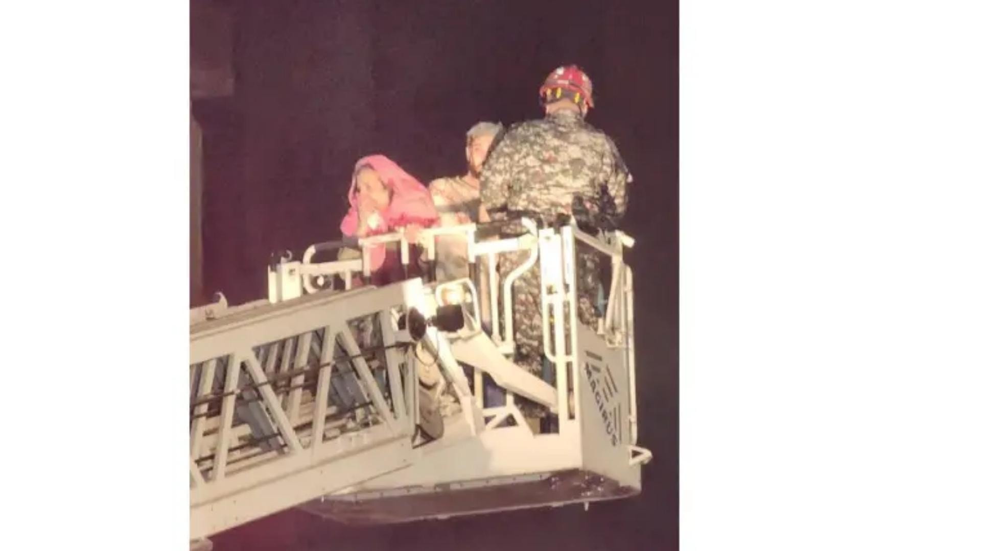 Photo: The Beirut Fire Brigade has rescued two people from the targeted ...
